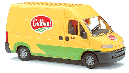 Busch - European Delivery Vans - Fiat Ducato - Galbani - 189-47333