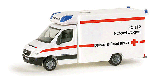 Herpa - European Emergency Vehicle - Mercedes Sprinter Ambulance DRK ...