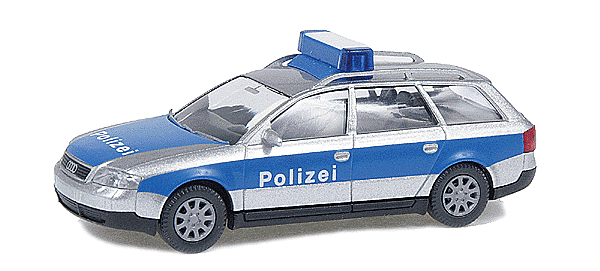 Wiking - European Emergency Vehicles - Audi - A6 Avant Police - 781-10422