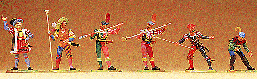 Preiser - European Soldier Figures - 1500s 1/25 Scale - Master - 590-52312