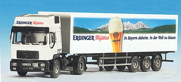 Kibri - European Tractor/Trailer - MAN 2 Axle w/High Roof - w/3 Axle ...