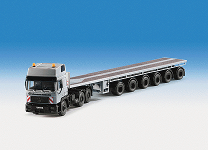 Kibri - European Tractor/Trailer - MAN 3-Axle Cabover w/6 Axle Flatbed ...