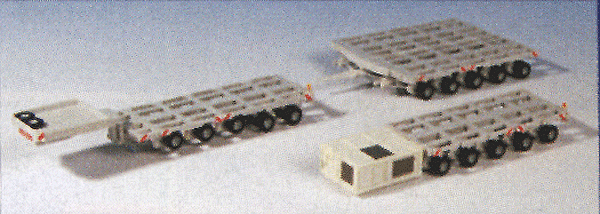 Kibri - European Trailers - Heavy-Duty Modular Flatbed - 405-15715