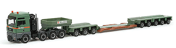 Herpa - European Trucks - MAN TG-A XXL Heavy-Duty Tractor - w/8-Axle ...