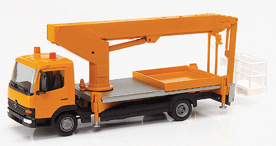 Herpa - European Trucks - Mercedes Atego Cabover - Boom Truck (orange ...
