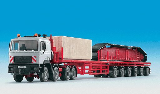 Kibri - European Trucks - Tractor-Trailer - MAN Cabover - w/Heavy Haul ...