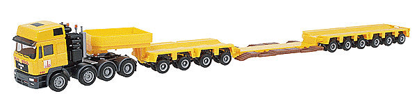 Herpa - European Trucks - Tractor-Trailer - MAN F2000 HD 4-Axle Cabover ...
