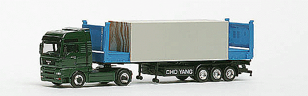Herpa - European Trucks - Tractor-Trailer - MAN TG-A XXl 2-Axle Cabover ...