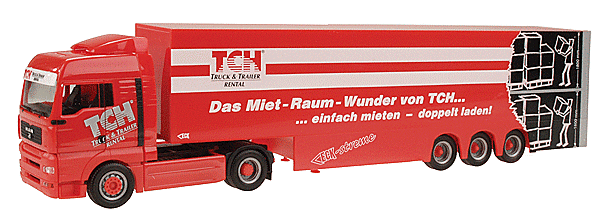 Herpa - European Trucks - Tractor-Trailer - MAN TGA XLX2-Axle Cabover ...
