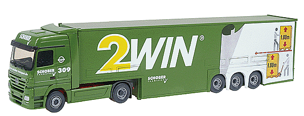 Wiking - European Trucks - Tractor-Trailer - Mercedes Actros 2-Axle ...