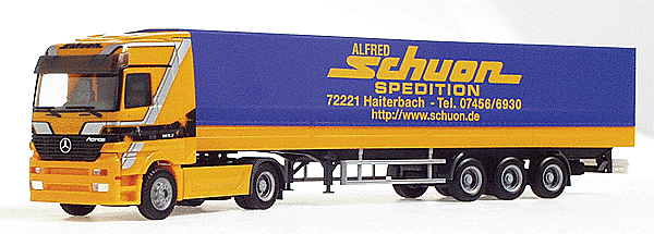 Herpa - European Trucks - Tractor-Trailer - Mercedes Actros LH 2-Axle ...