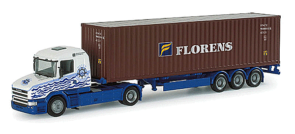 Herpa - European Trucks - Tractor-Trailer - Scania Hauber 04 2-Axle ...