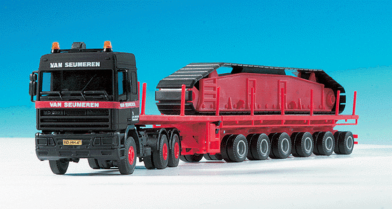 Kibri - European Trucks - Tractor/Trailer - DAF ZM 3-Axle Cabover - w/6 ...