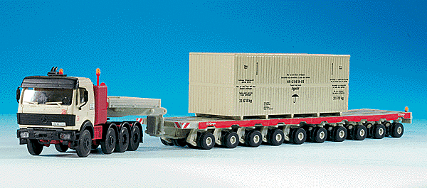 Kibri - European Trucks - Tractor/Trailer - Kit - Mercedes 4-Axle Heavy ...