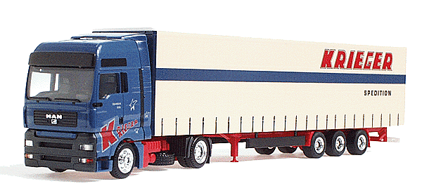 Herpa - European Trucks - Tractor/Trailer - MAN TG-A XXL 2-Axle Cabover ...
