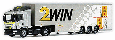 Herpa - European Trucks - Tractor/Trailer - Scania 124 2-Axle Cabover ...