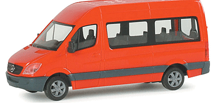 Herpa - European Vans - Mercedes - 2006 Sprinter Personnel Van w/High ...