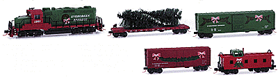 MicroTrain - Evergreen Holiday Train Set - Collector's Set; GP20 Diesel ...