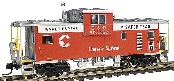 Atlas O - Extended Vision Caboose 2-Rail - Chessie Safety #903282 - 151 ...