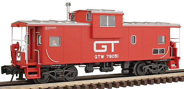 Atlas O - Extended Vision Caboose, 3-Rail - Grand Trunk Western (red ...