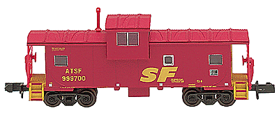 Atlas - Extended Vision Caboose with Rapido Couplers - Santa Fe Merger ...