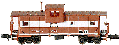 Atlas - Extended Vision Caboose w/Rapido Couplers - Frisco (red-orange ...