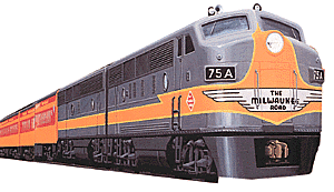 Lionel - F3 A-B Diesel Locomotive set - Milwaukee Road - 434-618140