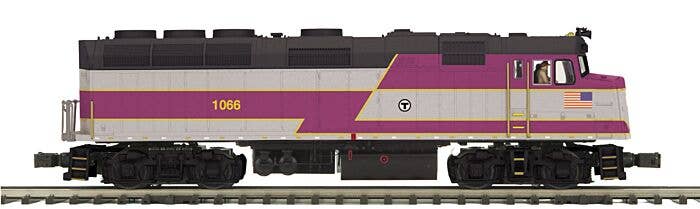 MTH - F40PH w/Snd MBTA #1066 - 507-22206812