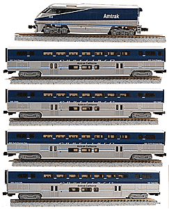American Z - F59PHI & 4 Bilevel Passenger Cars Train-Only Set - Amtrak ...