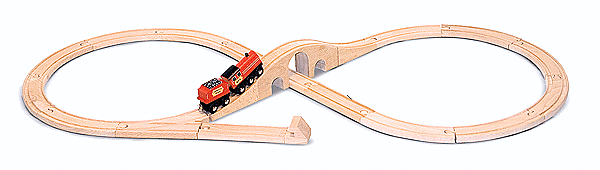 Melissa&D - Figure-8 Wooden Train Set - 488-703
