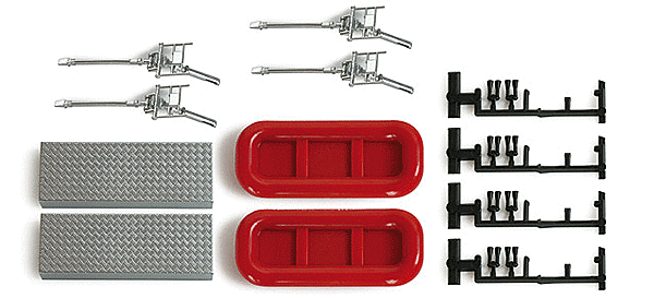 Herpa - Fire Fighting Accessory Set - Treadplate, Rafts, Deluge Guns ...