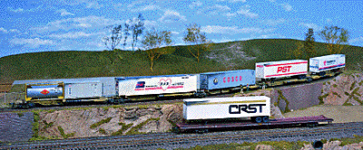 Walthers - Five-Unit All-Purpose Spine Car - Kit - TTX (new TTX yellow) - 932-3931