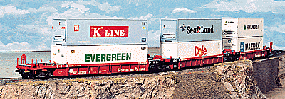 Walthers - Five-Unit Articulated Well Car - SP - 932-3978