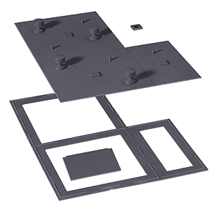 Walthers - Flat Roof & Base - Cornerstone Modulars(TM) - Kit - 933-3721