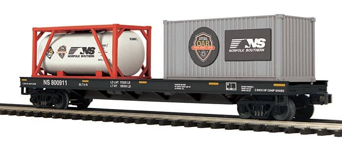 MTH - Flat w/Tnk Container NS - 507-2095224