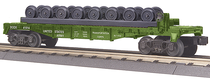 MTH - Flatcar w/Wheelset Load - 3-Rail - Ready to Run - RailKing(R) - U ...