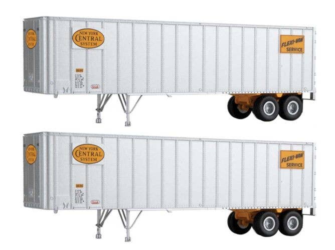 Walthers - Flexi-Van 40' Trailer 2-Pack - Assembled - New York Central ...