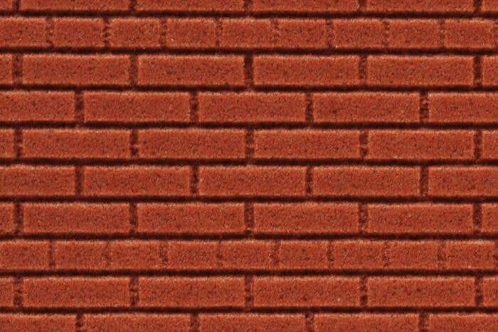 Chooch - Flexible Dark Red Brick Wall Sheet 2-Pack - Large for HO, S ...