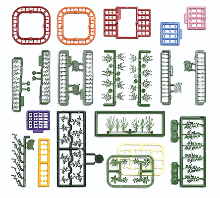Busch - Flower & Plant Set - Kit - 189-1258