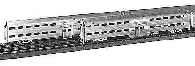 Golden Spk - Fluted Side Bi-Level Commuter Cab Car - Milwaukee Road ...