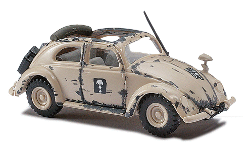 Busch - Former German Army WWII - Staff Car - Early Volkswagen Beetle w ...