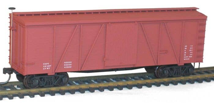 Accurail - Fowler 36' Wood Boxcar - Kit - Data Only (oxide) - 112-1199