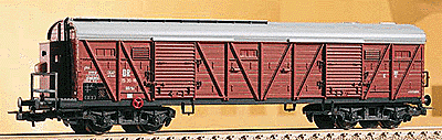 Piko - Freight Car - DR Boxcar 4 axle Type GGrhs 15 with Brakeman's cab ...
