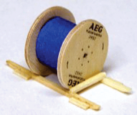 JWD - Freight Car Load - Cable Reel w/Blue Cable on Wood Cradle AEG 8 ...