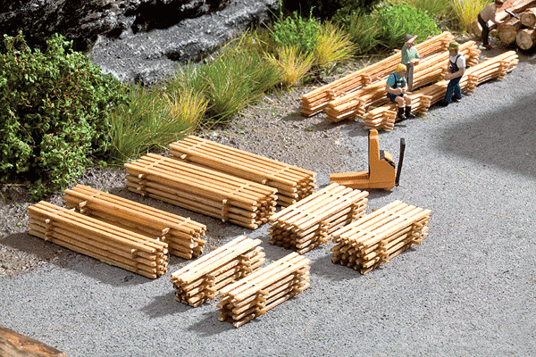 Noch - Fresh-Cut Lumber Drying Pile - Kit - 8 Piles in 4 Sizes - 528-14214