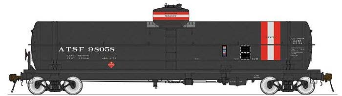 Amer Ltd - GATC Welded Tank Car - Ready to Run - Santa Fe 98072 (black ...