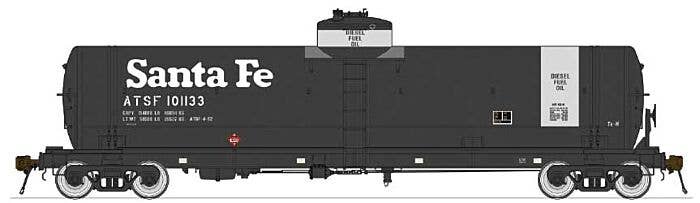 Amer Ltd - GATC Welded Tank Car - Ready to Run - Santa Fe 101155 (Late ...