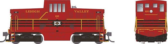 Rapido - GE 44-Tonner - Sound and DCC - Lehigh Valley #61 (Cornell Red ...