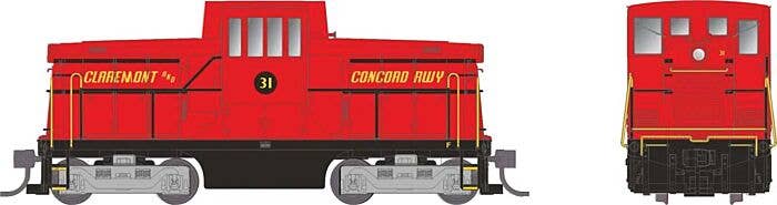 Rapido - GE 44-Tonner - Standard DC - Claremont & Concord #31 (red ...