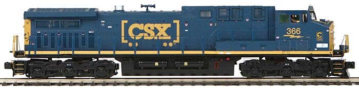 MTH - GE AC4400CW - 3-Rail w/Hi-Rail Wheels & Proto-Sound 3.0 - CSX #366 - 507-20206321